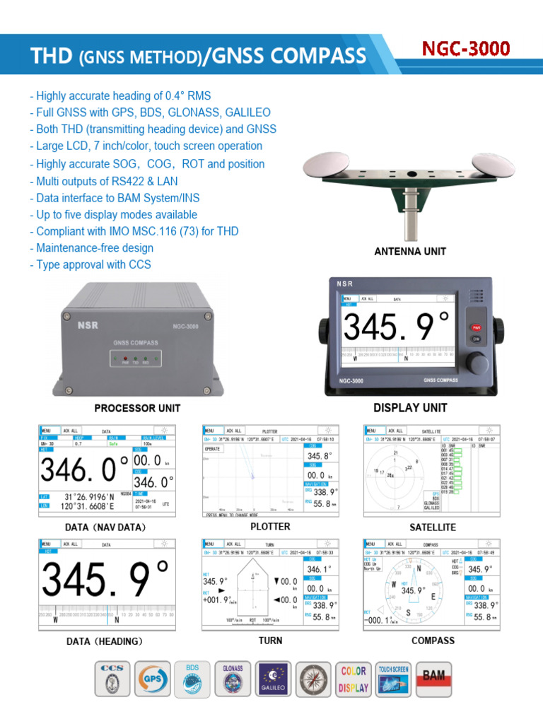 NGC-3000 GNSS Navigator Overview | PDF | Global Positioning System | Information And ...