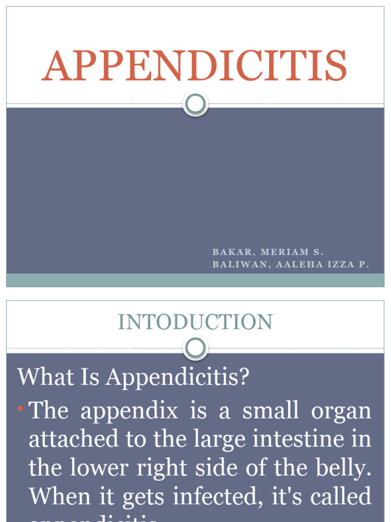 Appendicitis Pdf Diseases And Disorders Medical Specialties