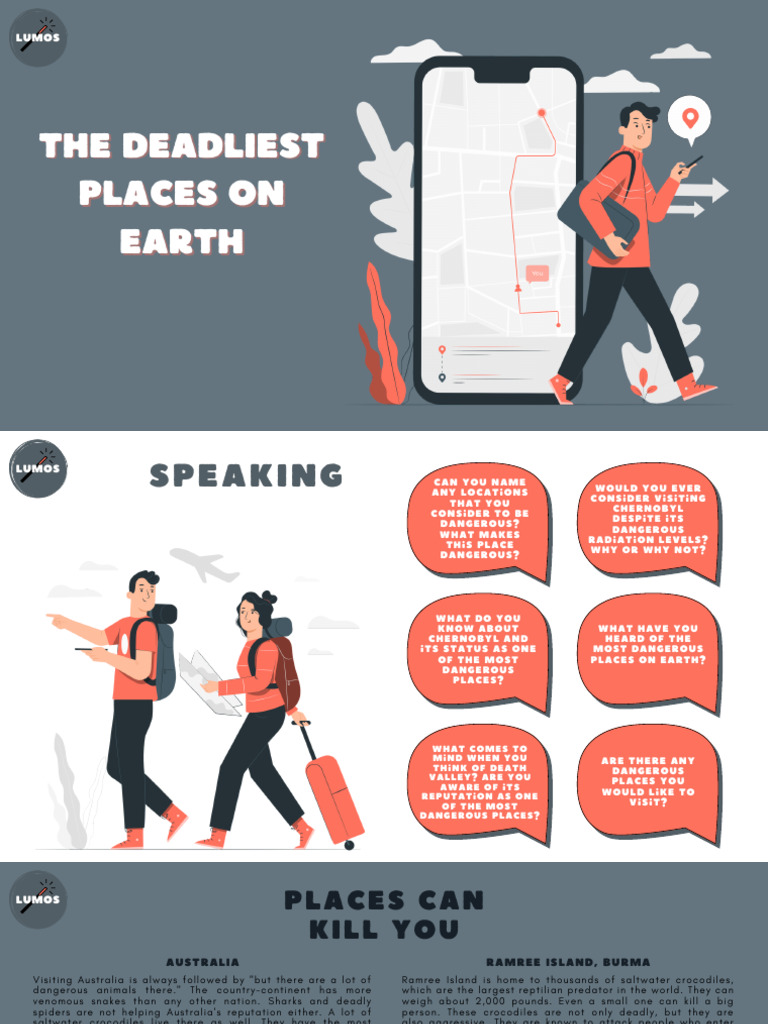 B1-B2 The Deadliest Places On Earth - Lesson | PDF | Desert | California