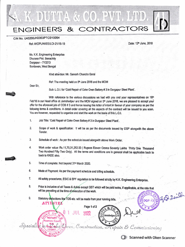 Work Order KKEE | PDF