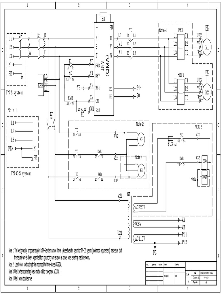Electric Schematic 电气原理图 | PDF | Electricity | Power Engineering