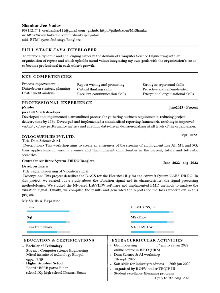Resume 2024 | PDF | Data Science | Artificial Intelligence