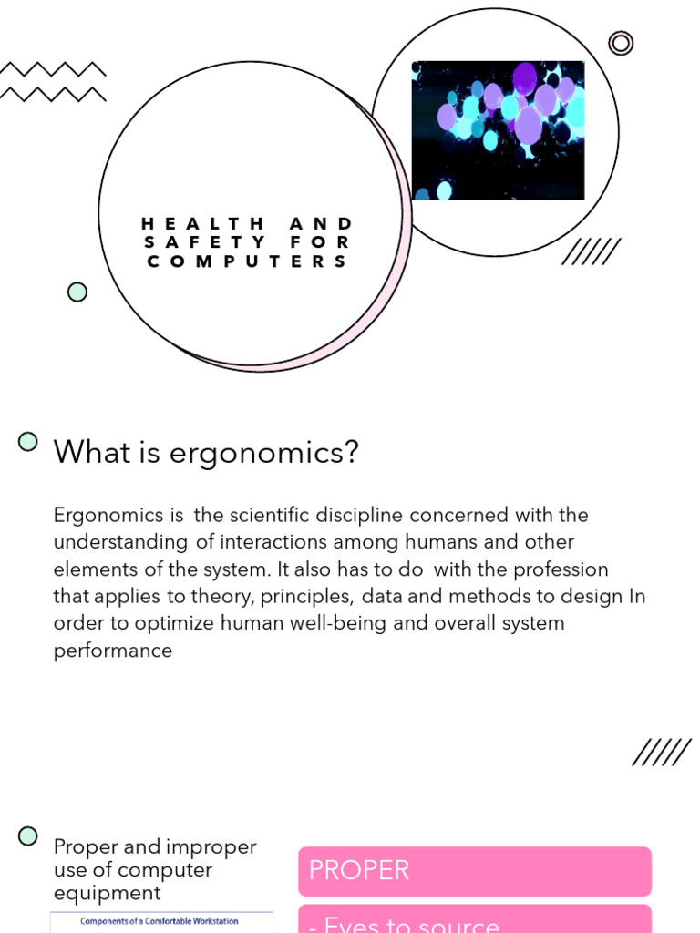 Ergonomics for Computer Health Safety | PDF | Career & Growth ...