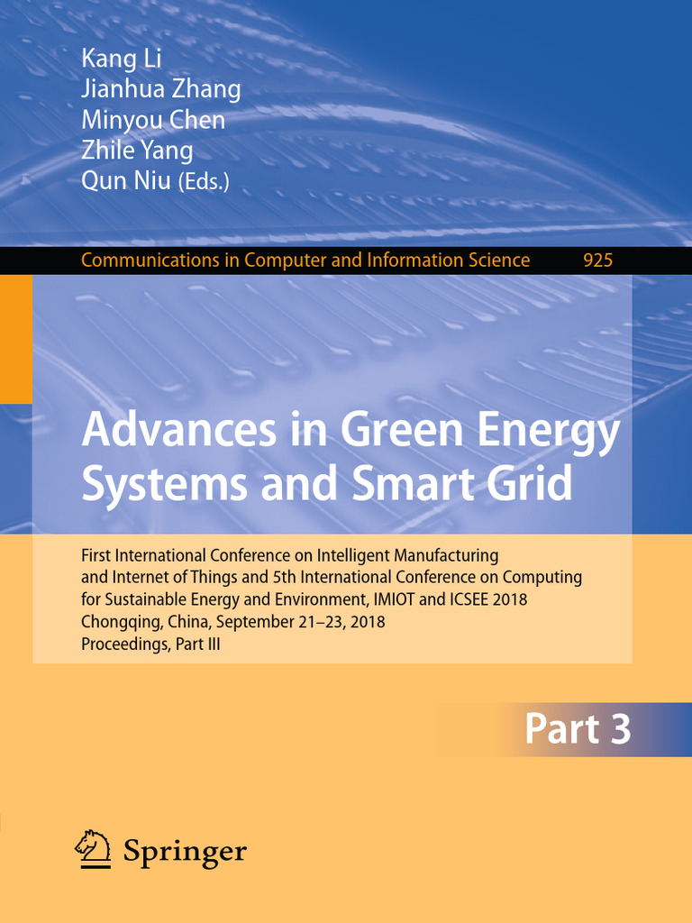 Advances in Green Energy Systems and Smart Grid | PDF | Cluster ...