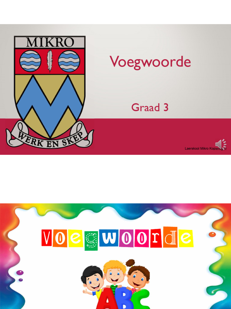 Afrikaans FAL Grade 12 Voegwoorde Part 2 | PDF