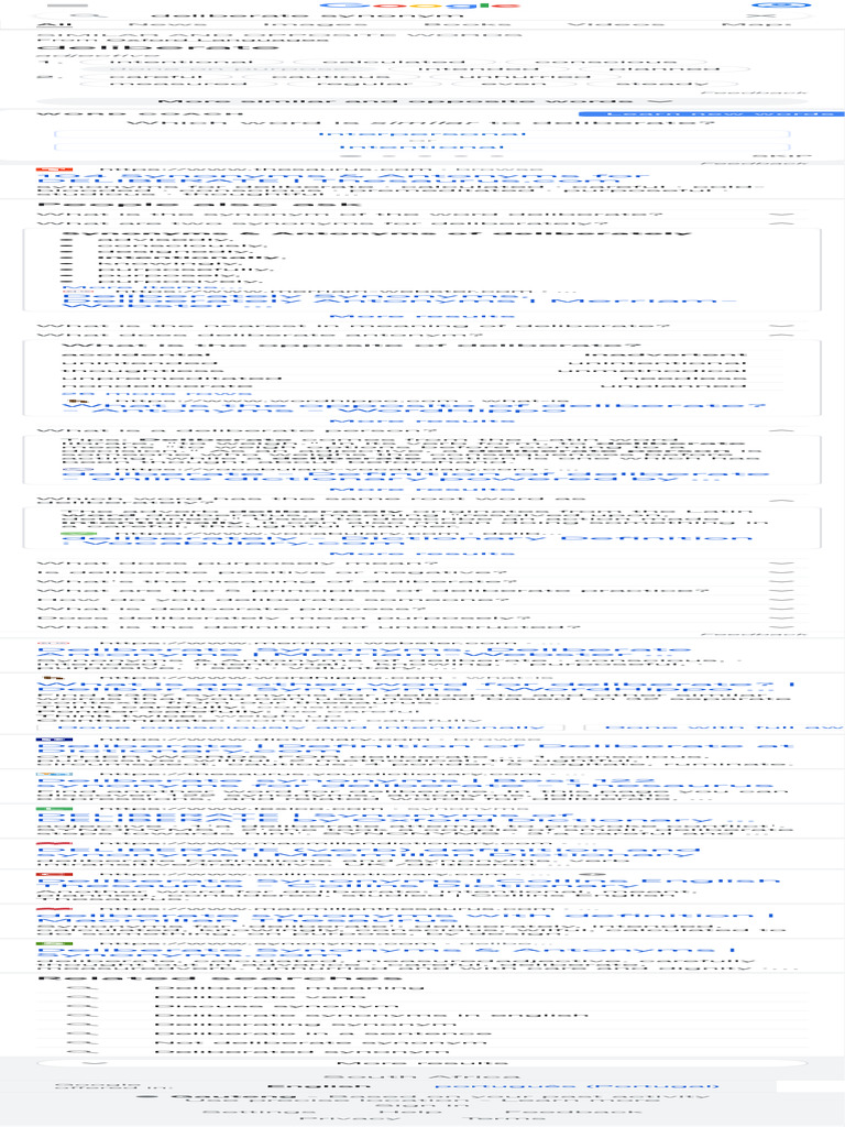 Deliberate Synonym - Google Search | PDF | Linguistics | Lexicology