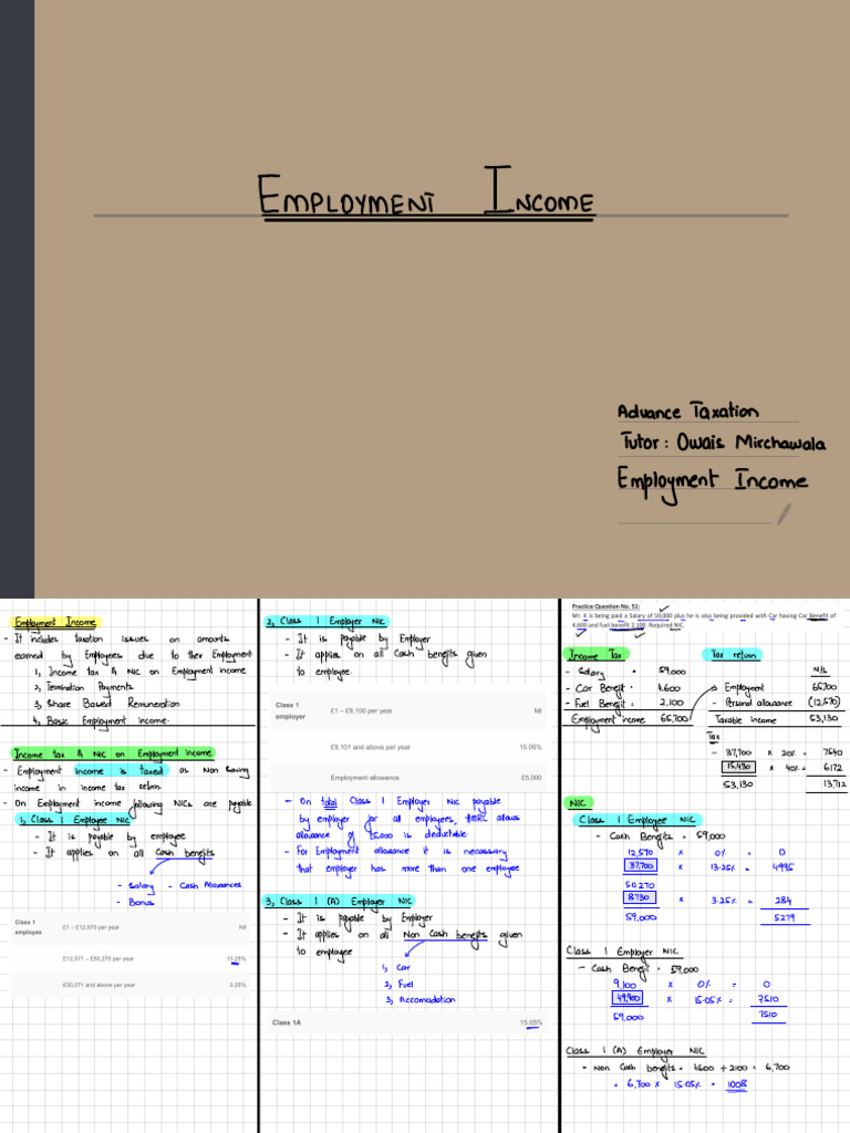 Chapter 6 Employment Income | Download Free PDF | Employment | Taxes