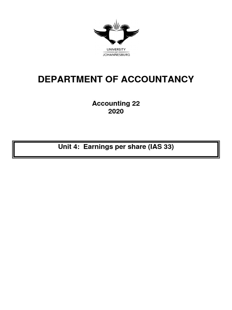 Practice Question - Earnings Per Share (IAS 33) | PDF | Dividend | Share (Finance)