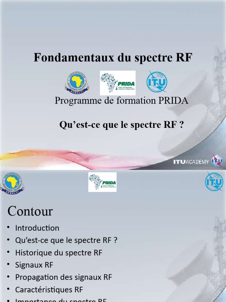 Session I - Fundamentals of RF Spectrum - Quest-Ce Que Le Spectre RF ...