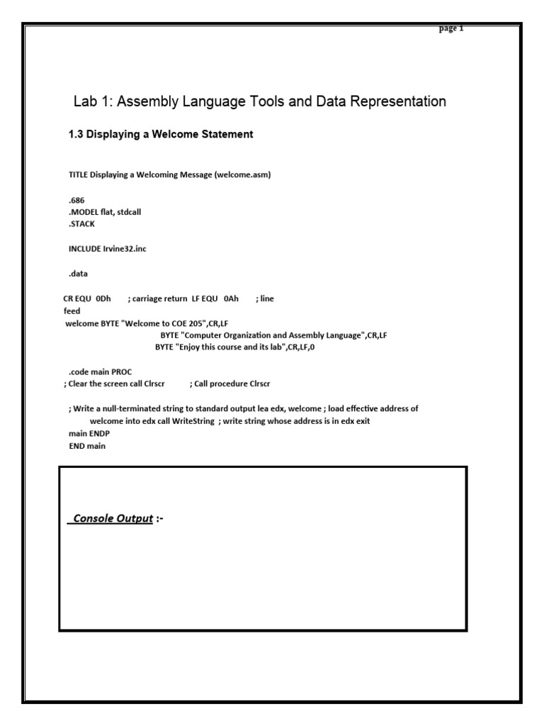 Lab Task 01 Pdf Encodings Computer Programming 2194