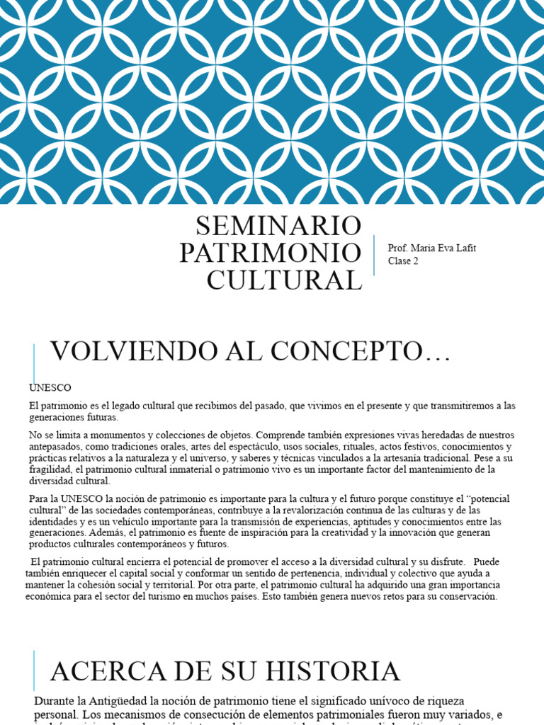Patrimonio Clase 2 | PDF | Bienes (Ley) | Patrimonio cultural