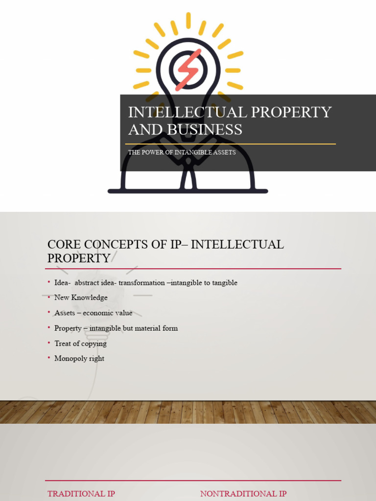 IP and Business | PDF | Intellectual Property | Patent