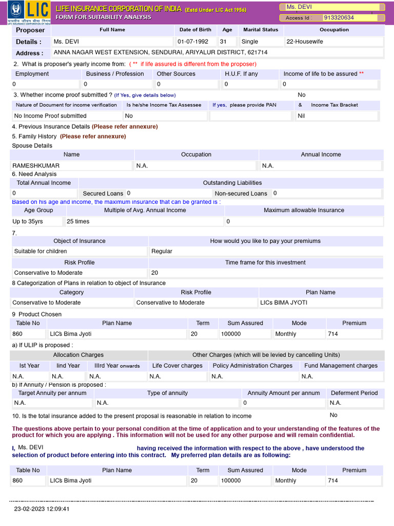 Forms | Download Free PDF | Insurance | Life Insurance