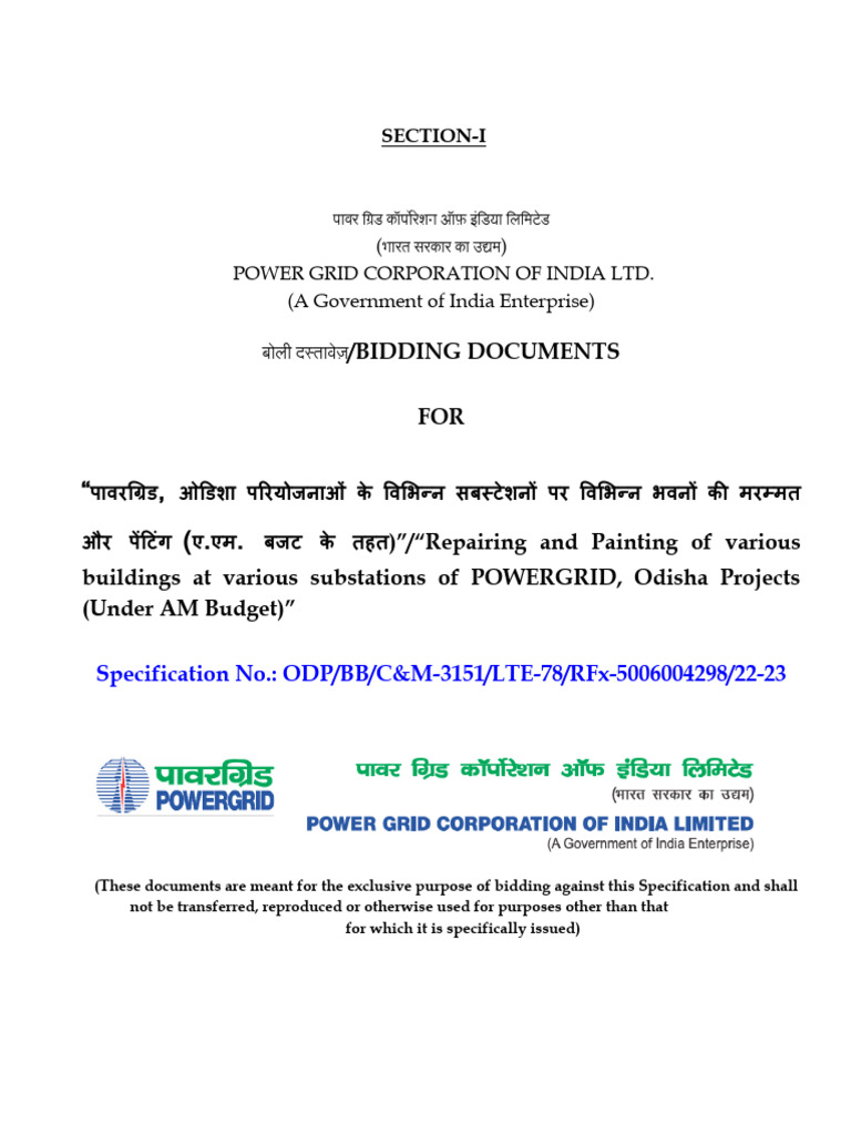 01 Invitation For Bids (IFB) - Section-I | PDF | Envelope