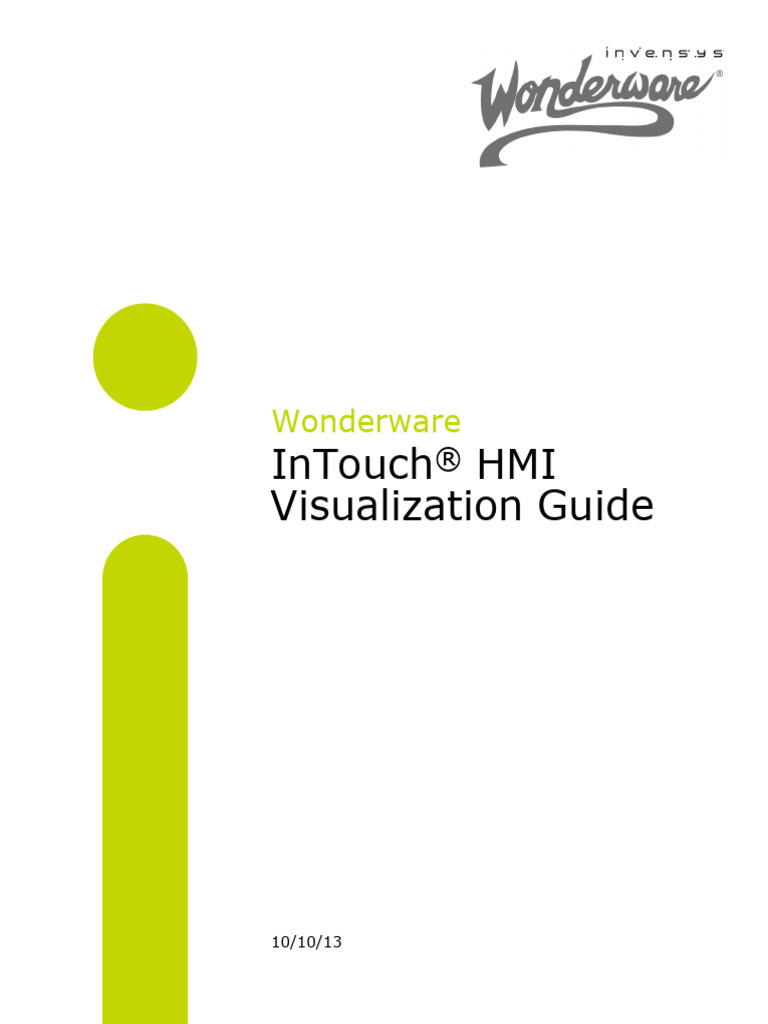Intouch Hmi Visualization Guide: Wonderware | PDF | Window (Computing) | Color