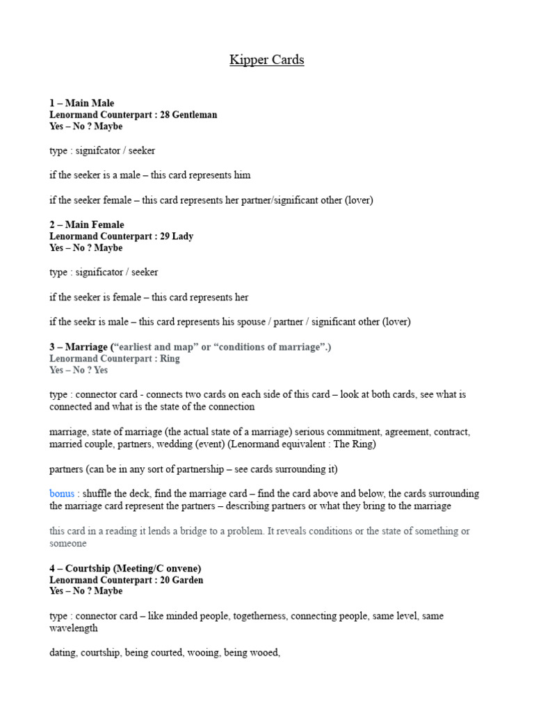 Kipper Cards | PDF | Theft | Marriage