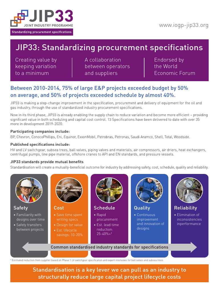JIP33 Flyer | PDF | Procurement