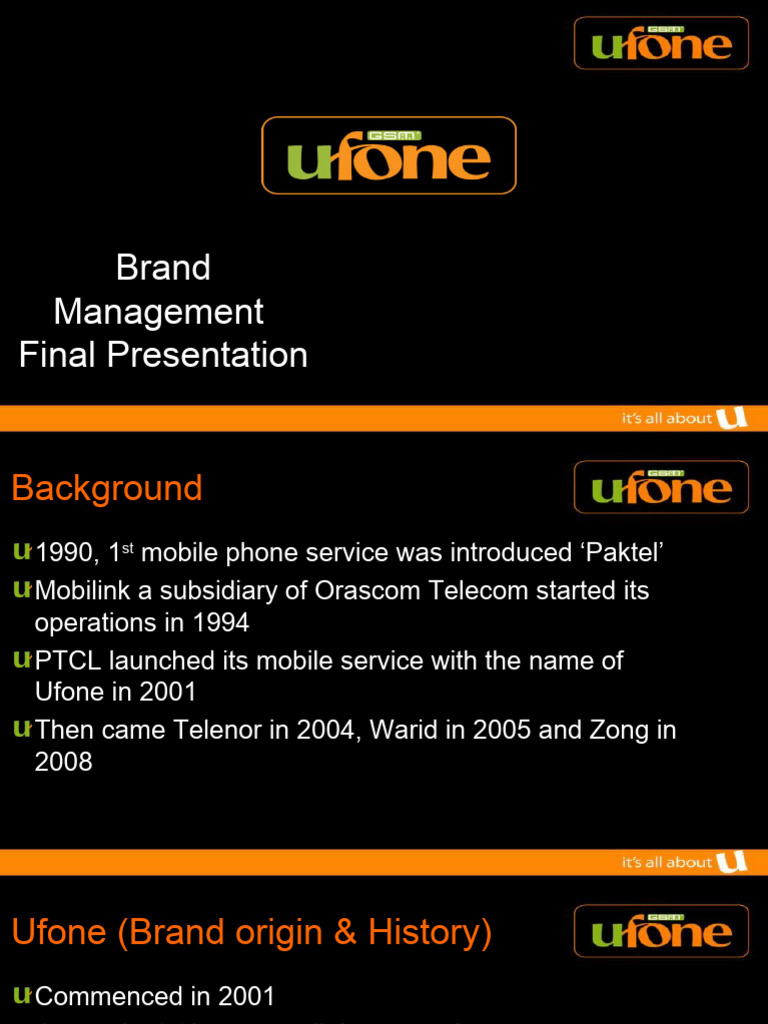 Brand - Ufone | PDF | Brand | Telecommunications