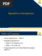 Using OpenSolver OpenSolver For Excel | PDF | Microsoft Excel | Linear Programming