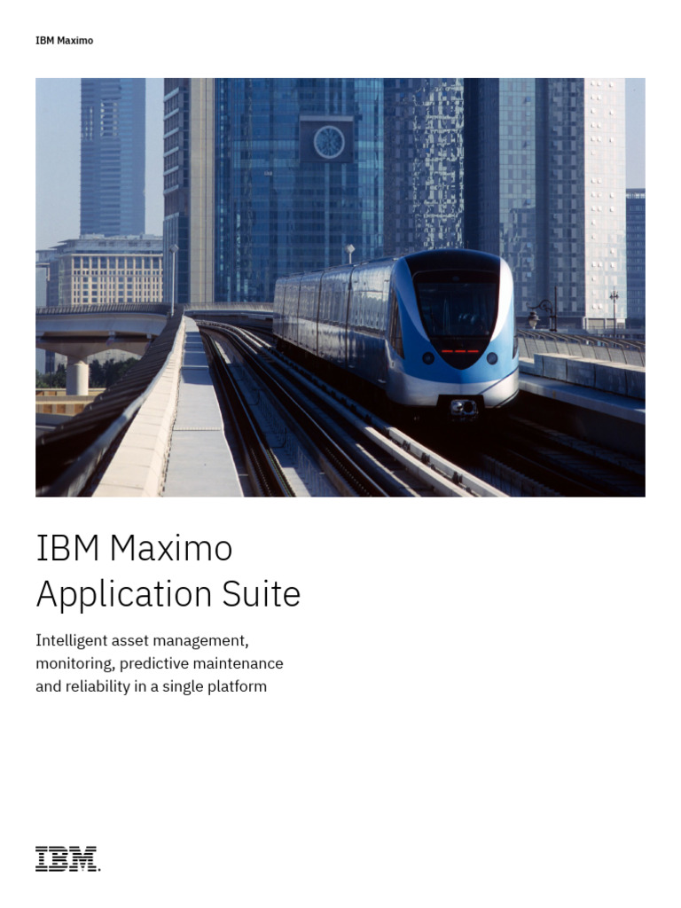 IBM Maximo Application Suite | PDF | Reliability Engineering | Cloud Computing