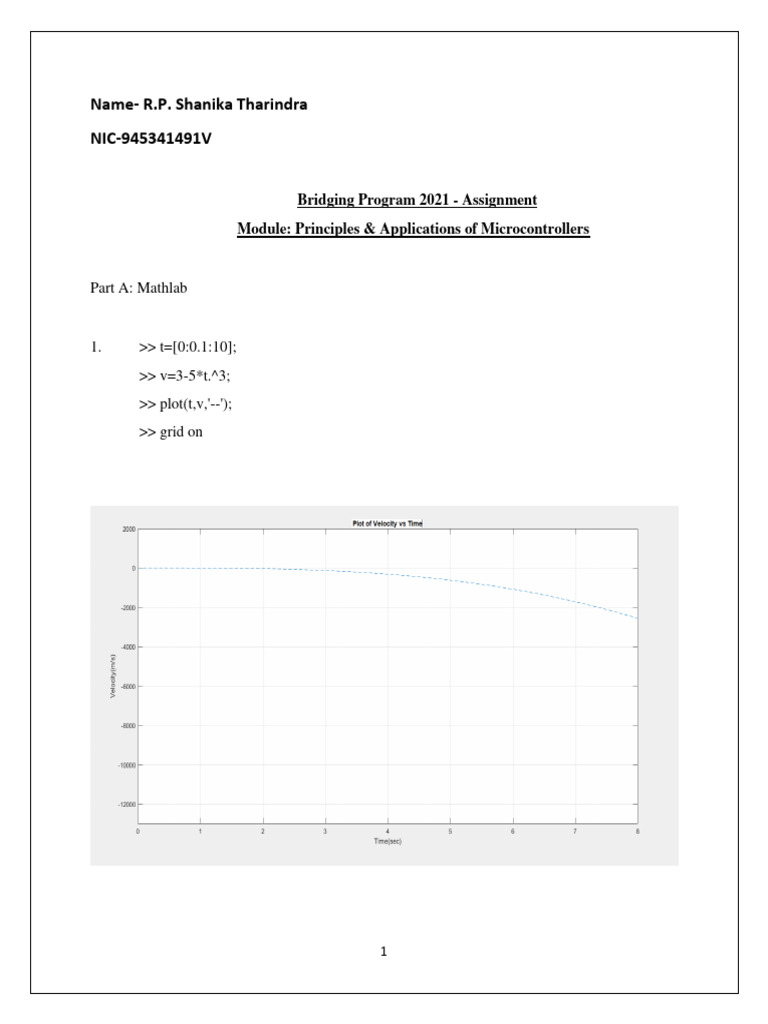 Assignment - Principles & Applications of Microcontrollers | PDF ... Assignment - Principles & Applications of Microcontrollers | PDF ...