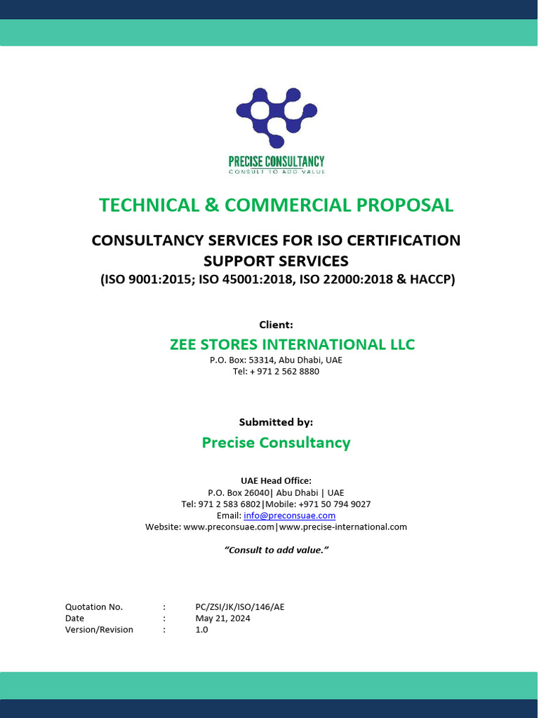 PRP ISO Certifications | Download Free PDF | Occupational Safety And ...