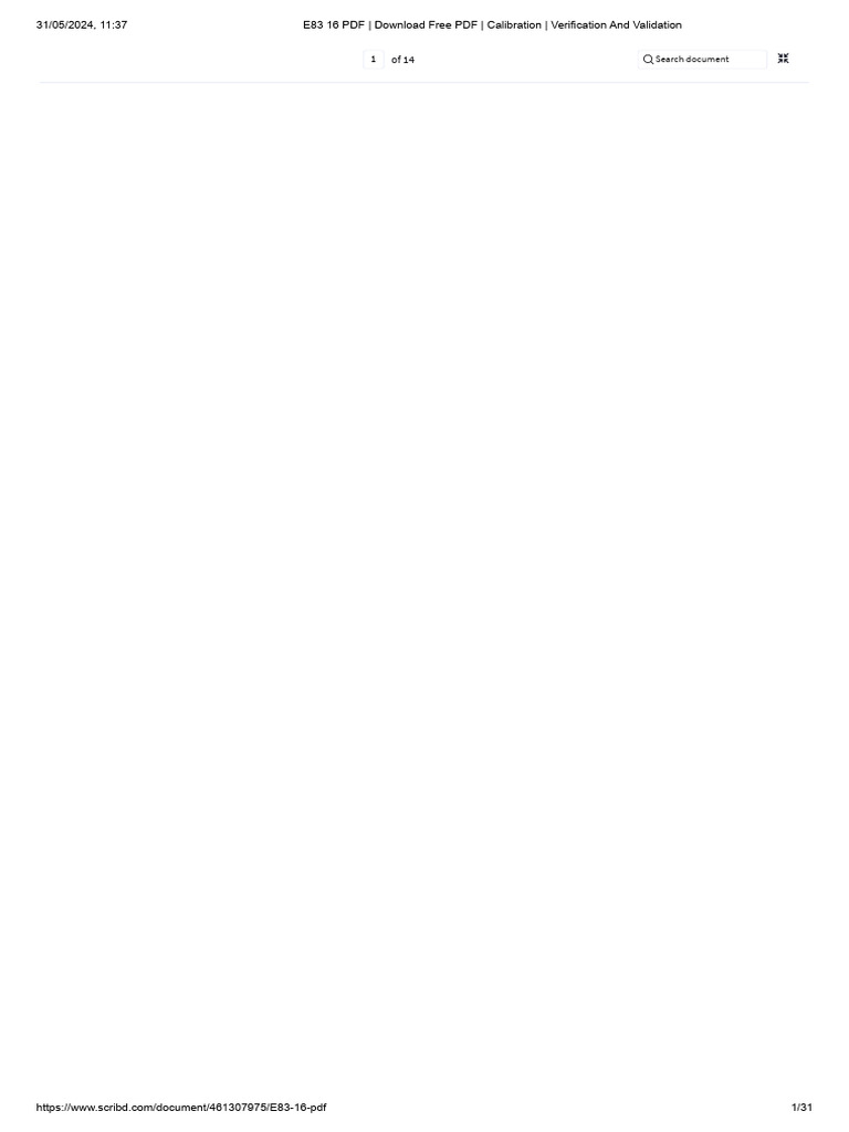 E83 16 PDF - Download Free PDF - Calibration - Verification and ...