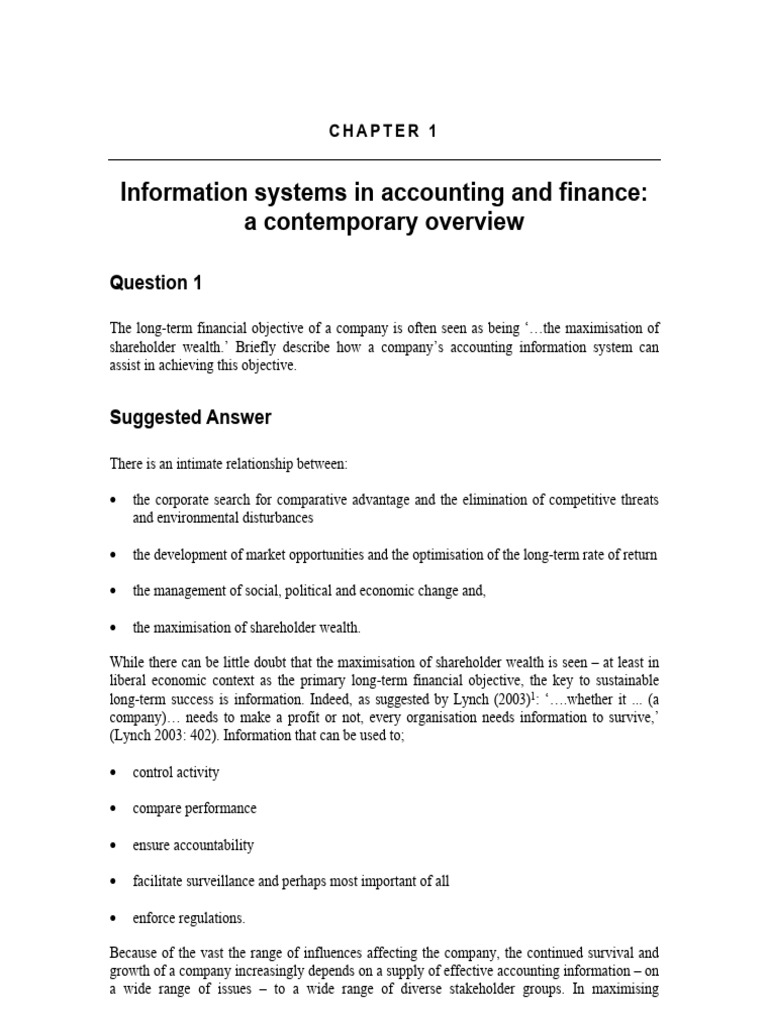 Solutions Manual For Corporate Accounting Information Systems 1st Edition By Tony Boczko Pdf