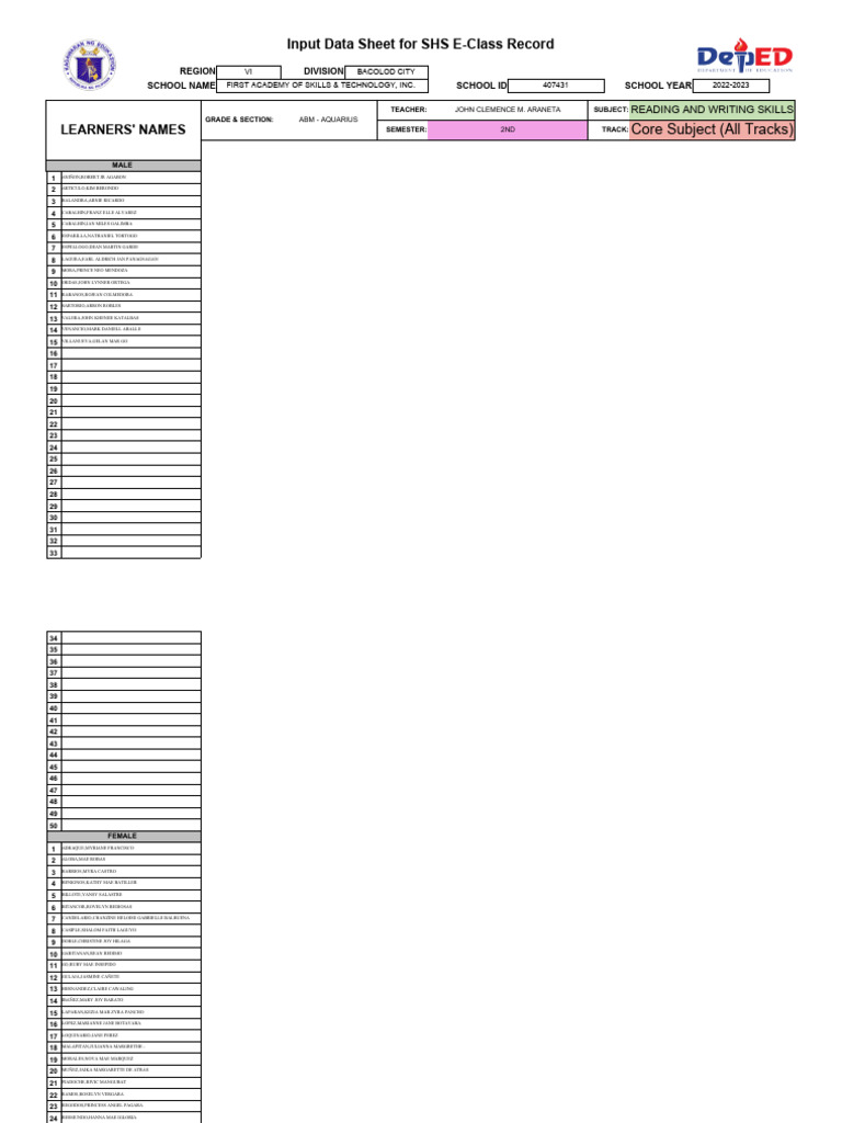 Abm 11 Aquarius E-Class | PDF | Learning | Behavior Modification