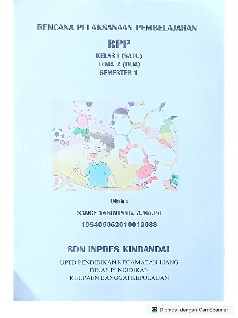 Sampul RPP Kls 1 | PDF