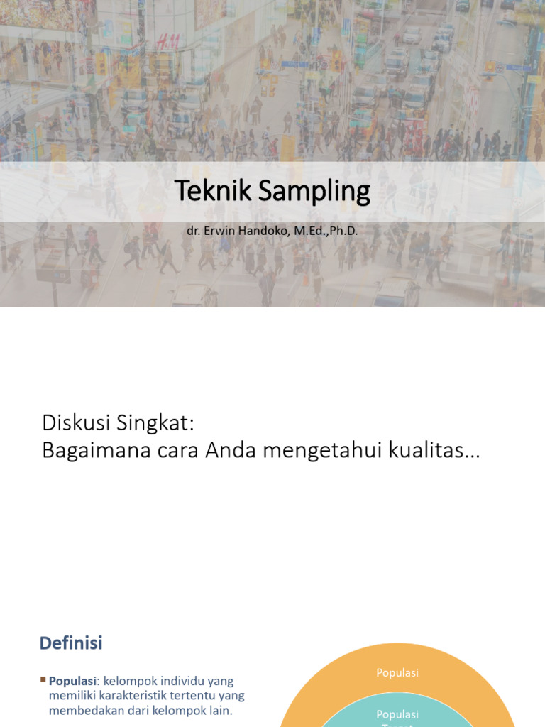Teknik Sampling | PDF | Kesehatan Holistik