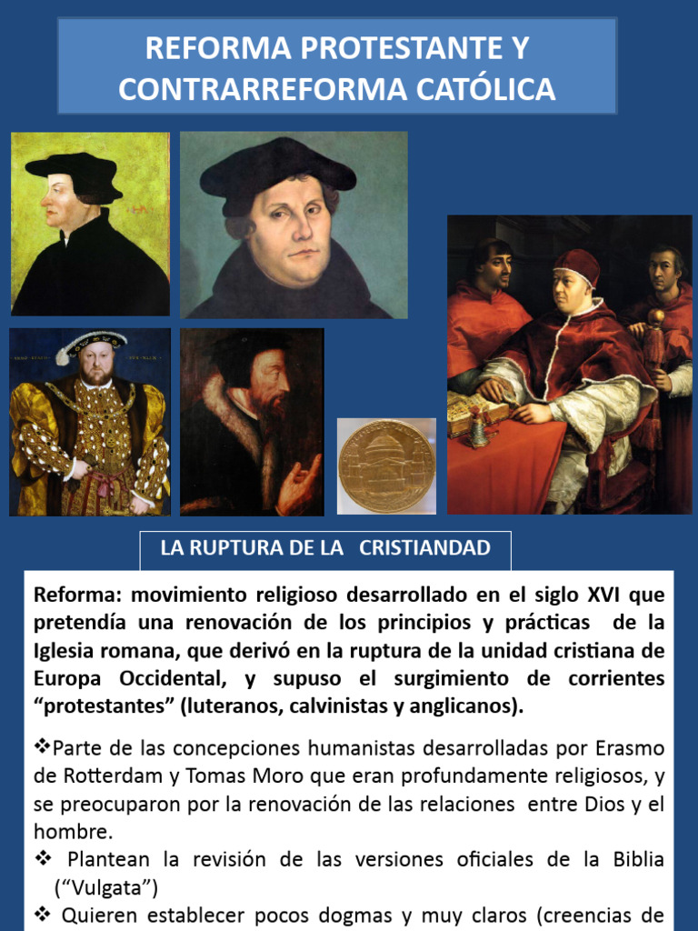 Reforma y Contrarreforma | PDF | Iglesia Católica | Luteranismo