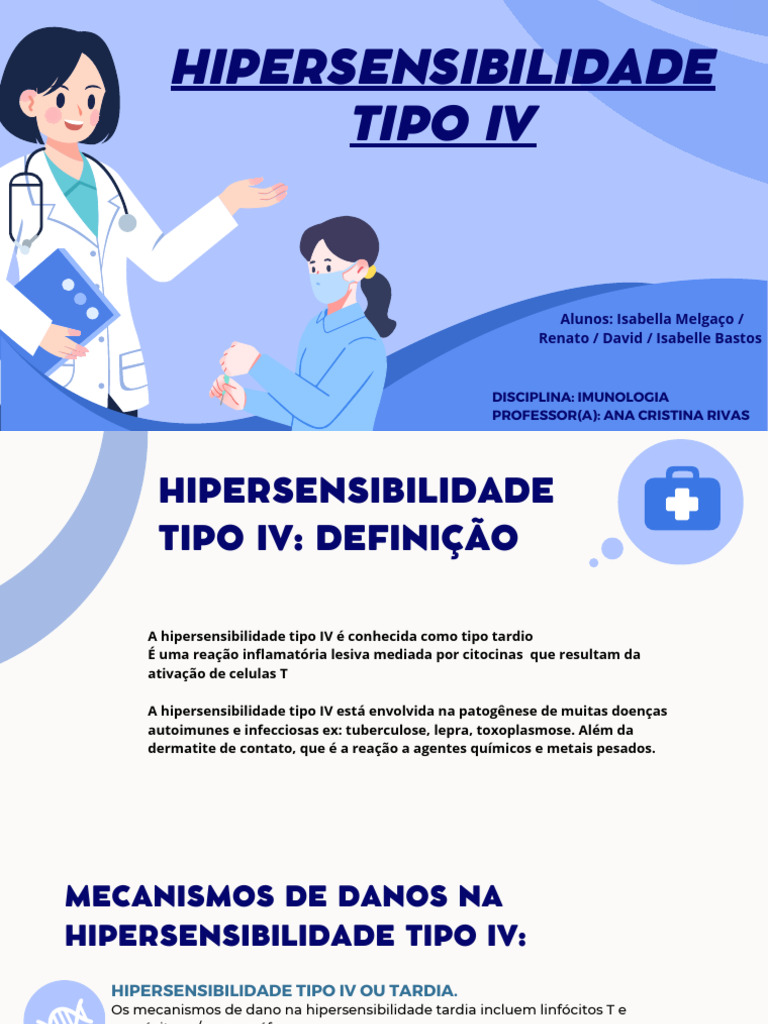 Hipersensibilidade Tipo IV: Definição e Tratamento | PDF | Tuberculose ...