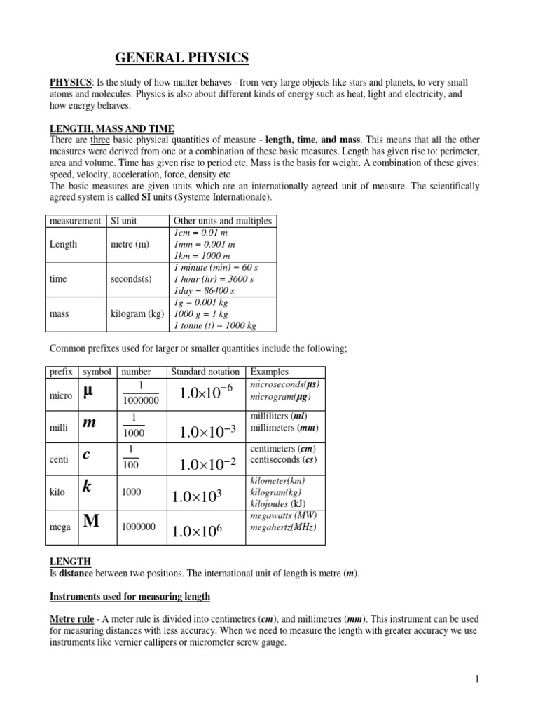 General Notes | PDF | Speed | Acceleration
