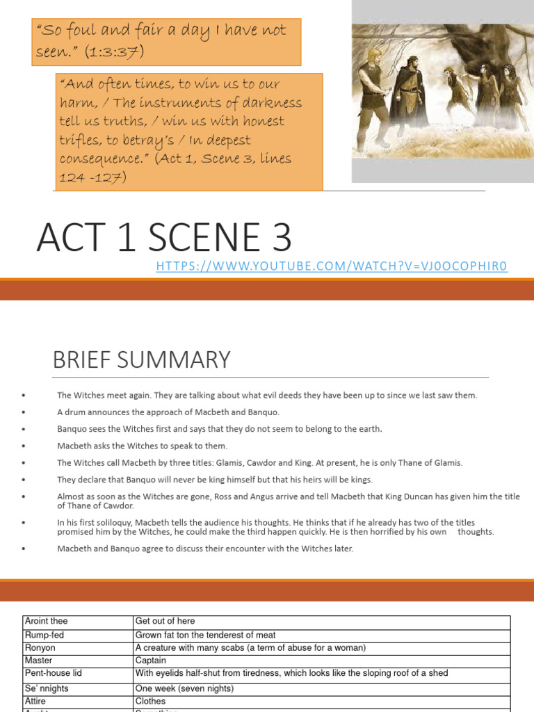 Act 1 SC 3-7 | Download Free PDF | Macbeth