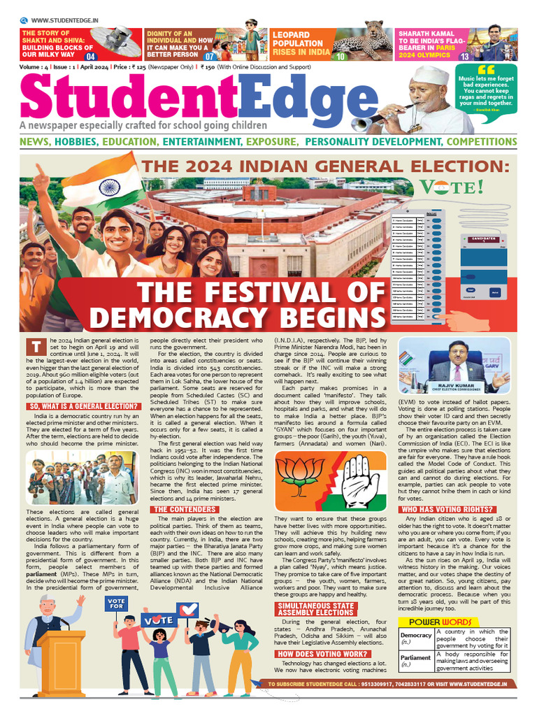 Student Edge April 2024 Digital | PDF | Europa (Moon) | Jupiter
