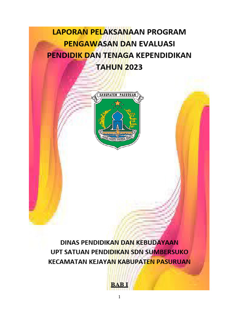 Laporan Pelaksanaan Program Pengawasan Dan Evaluasi | PDF | Karier & Perkembangan