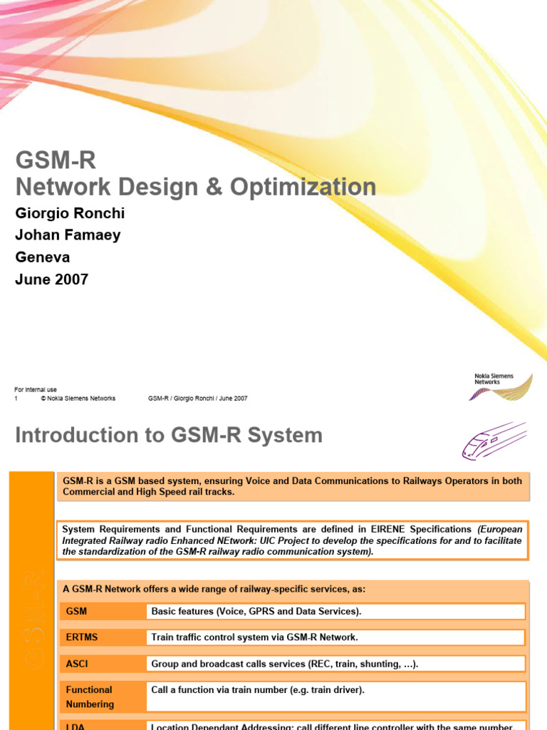NWD05 - GSM-R Networks Planning and Design | PDF | Gsm | Radio Propagation