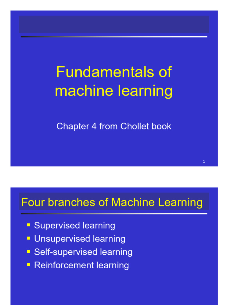 Unit 1b - Fundamentals of Machine Learning | PDF | Machine Learning ...