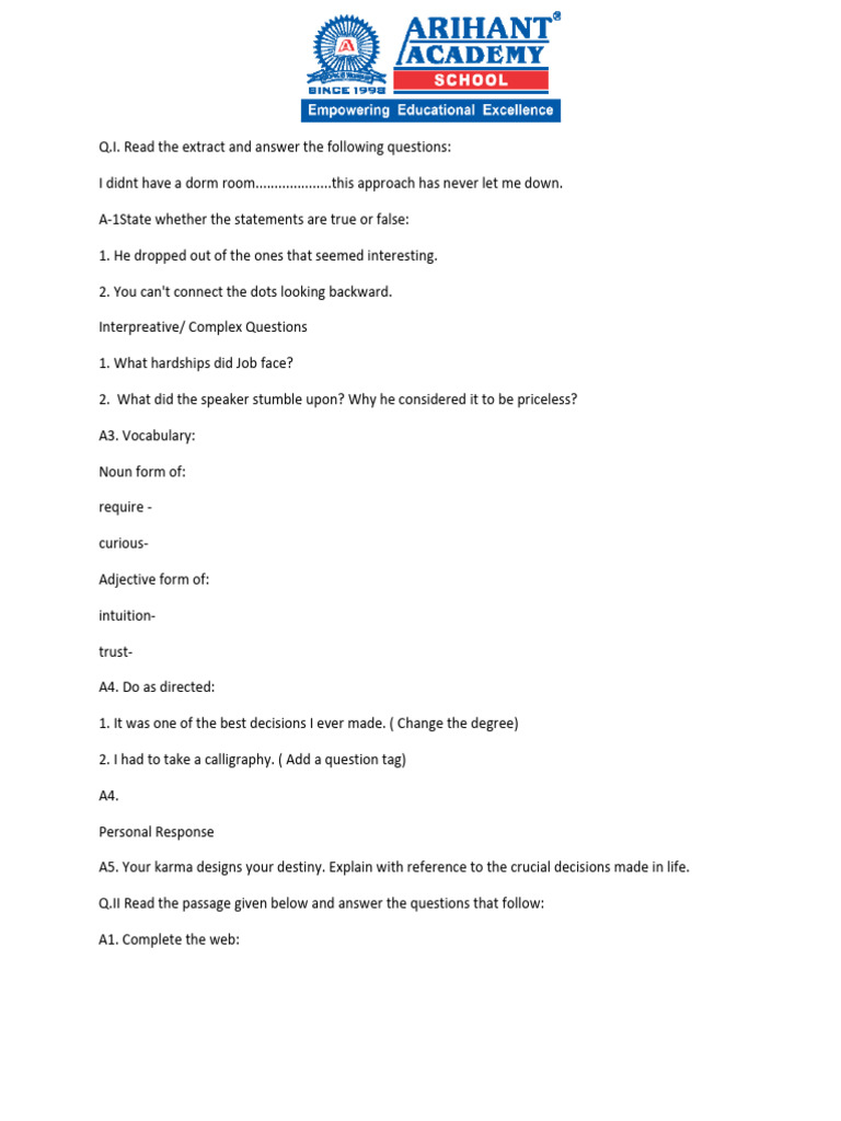 Class 10 Connecting the Dots Summary | PDF