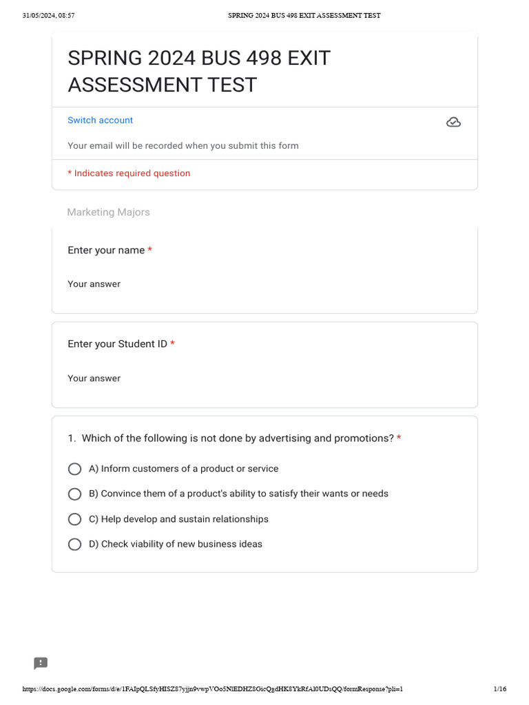 241 Marketing Major | PDF | Experiment | Student's T Test
