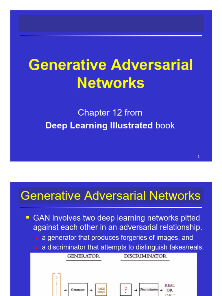 Unit 5c - Generative Adversarial Networks | PDF | Applied Mathematics | Machine Learning