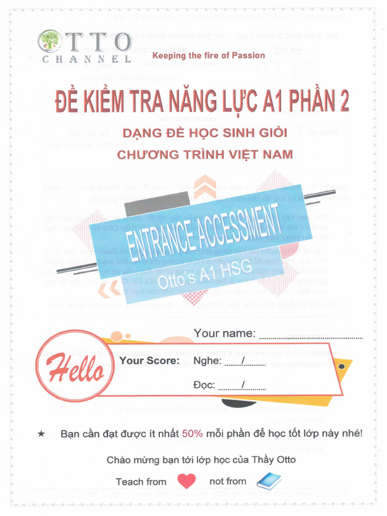 Exam Flyers Part 2 - VN | PDF