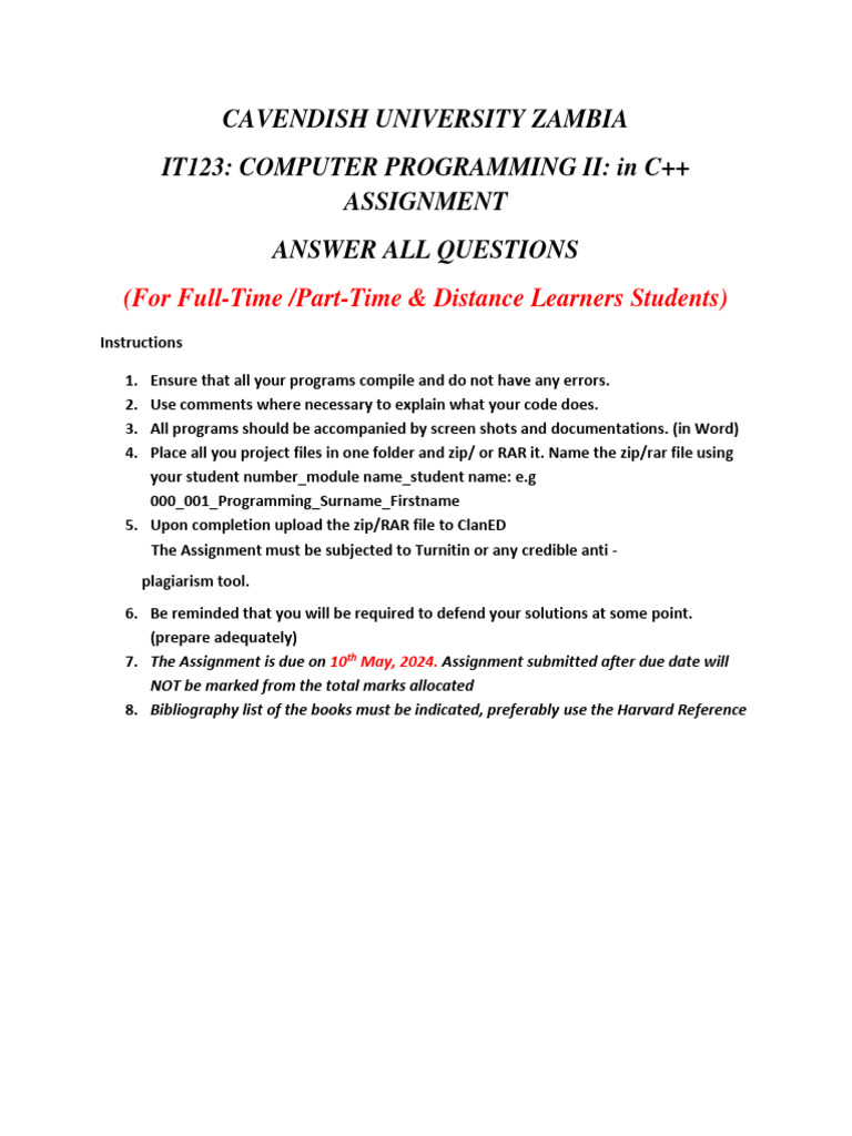It123 Assignment Computer Programming Iic Pdf Computer File Computer Science