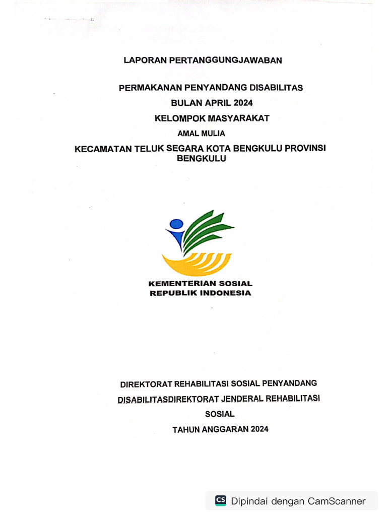 LPJ Pokmas Amal Mulia April | PDF