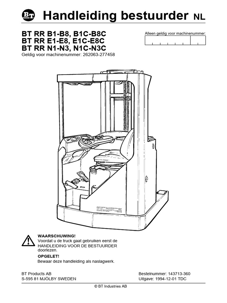 RR B1-B8 B1C-B8C E1-E8 E1C-E8C N1-N3 N1C N3C SN 262063-277458.operations - NL | PDF