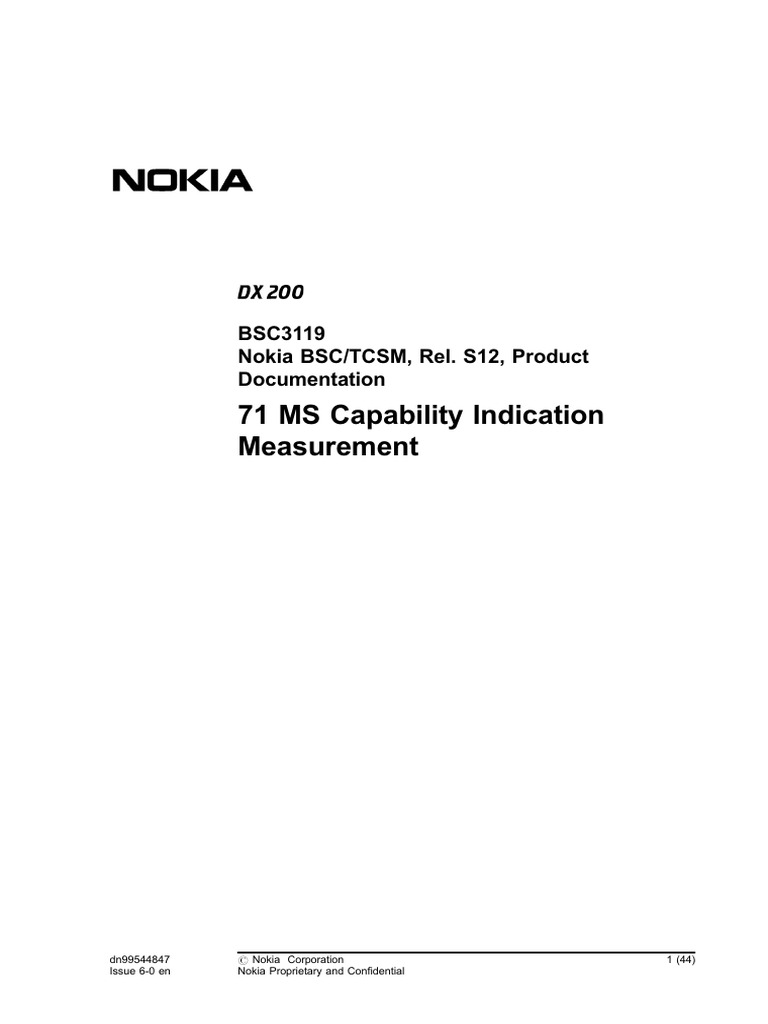 MS Capability Indication Measurement | PDF | Gsm | Mobile Telecommunications