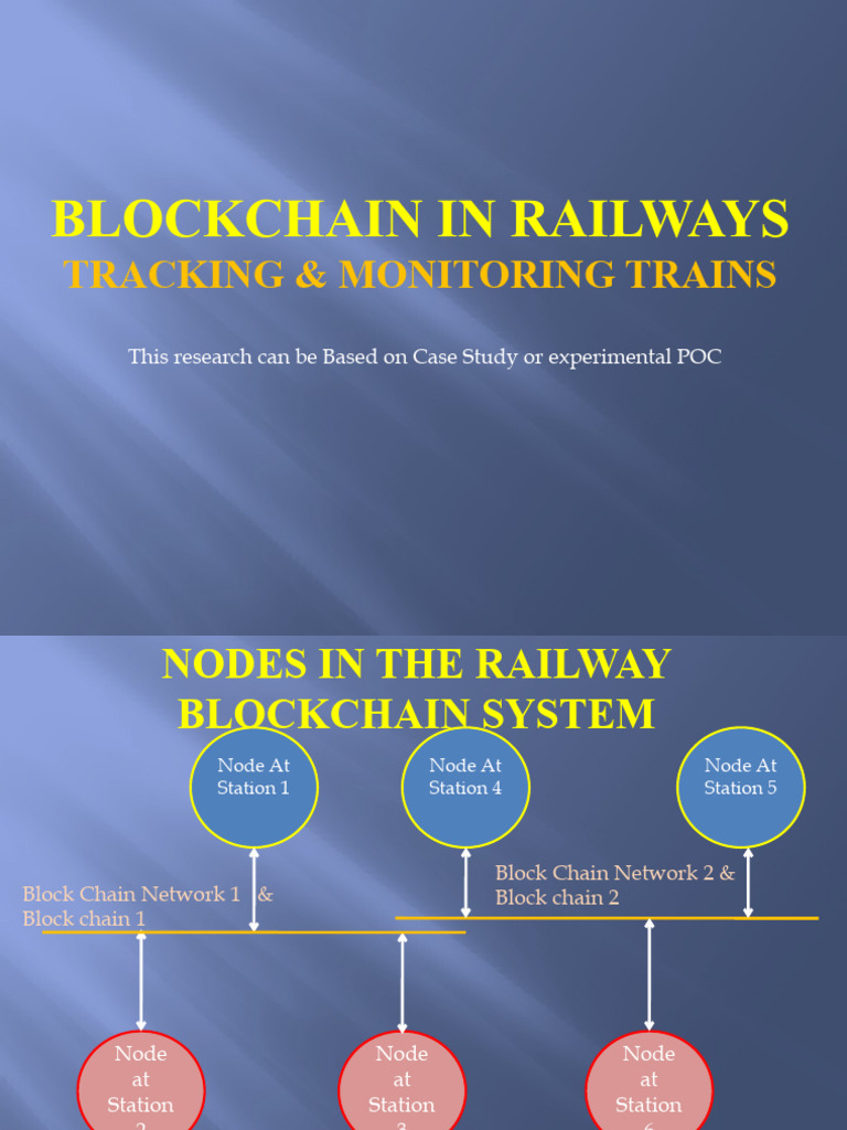 Blockchain in Railways 1.6 | PDF | Computing | Computer Science