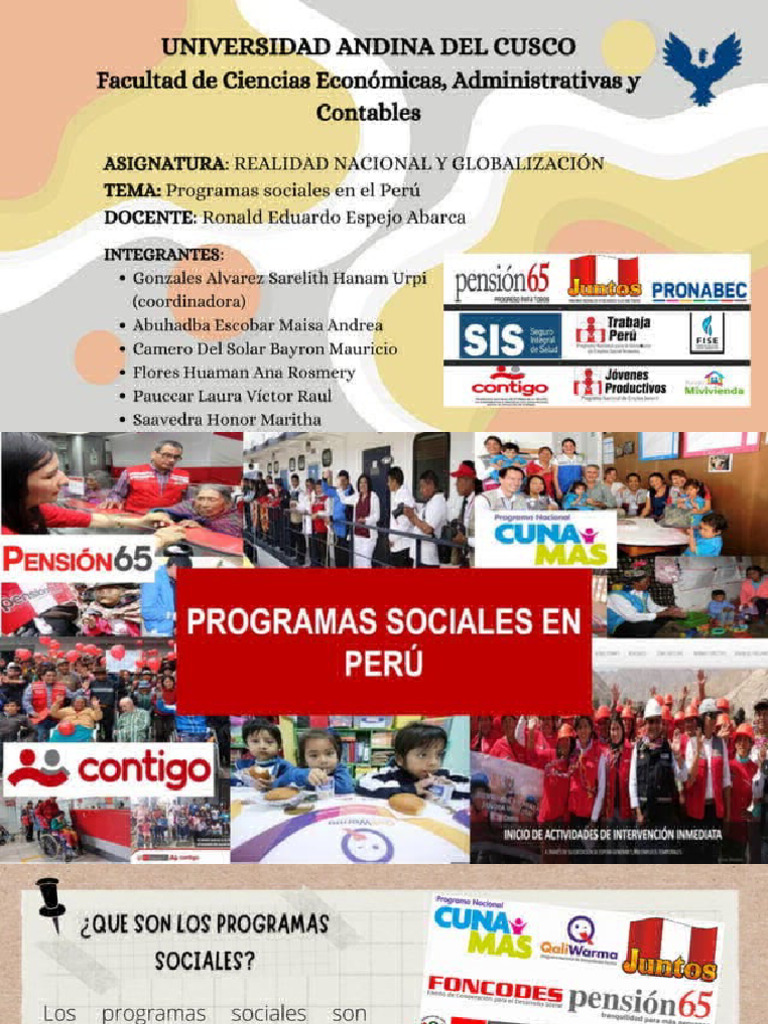 Programas Sociales Perú - 20240503 - 092819 | PDF