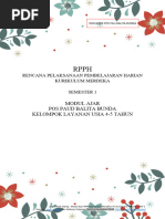 Contoh RPPH PAUD Kurikulum Merdeka | PDF
